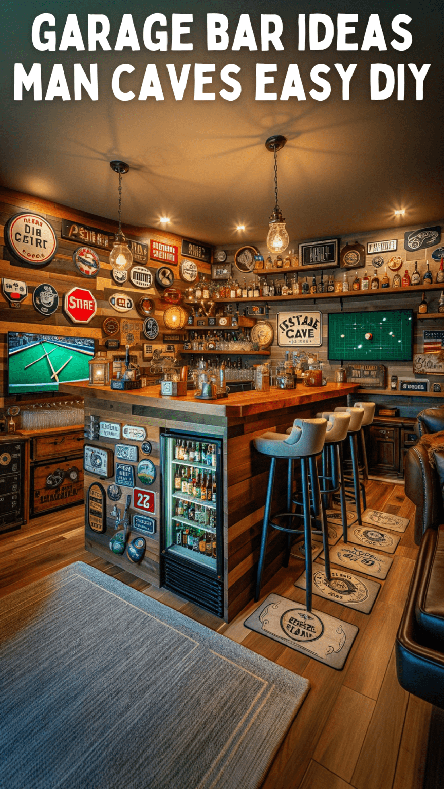 Ultimate Guide to Crafting the Perfect Garage Bar: Man Cave DIY Ideas ...