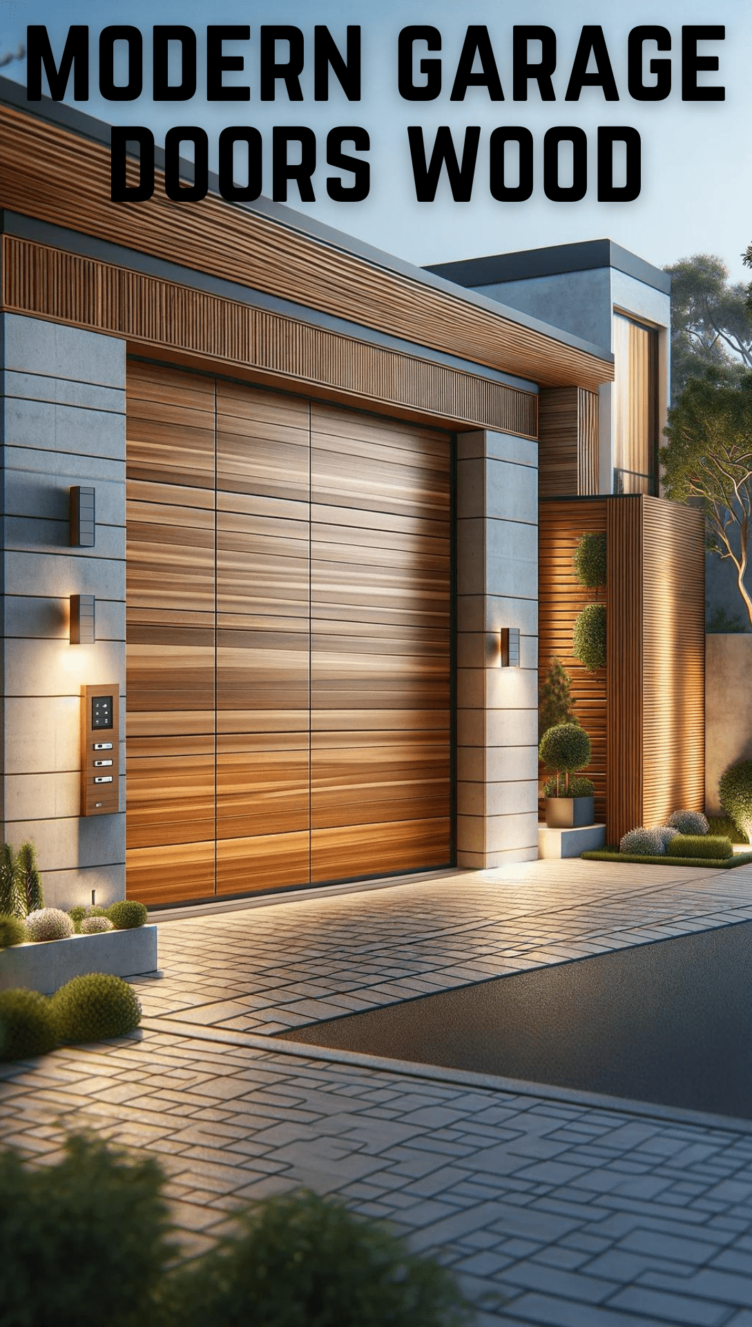 Unlock the Charm of Modern Garage Doors Made of Wood - GARAGE GUIDES