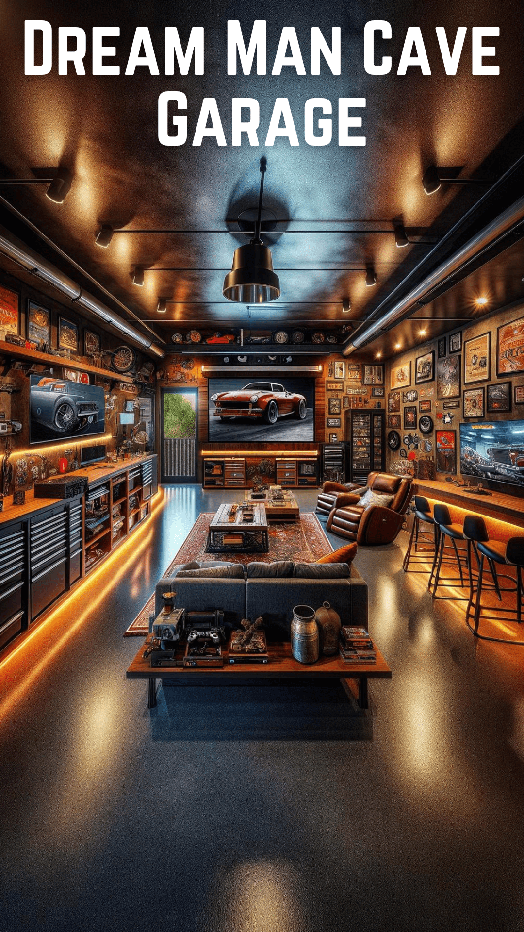 Ultimate Guide to Designing Your Dream Man Cave Garage 🚗💡 - GARAGE GUIDES