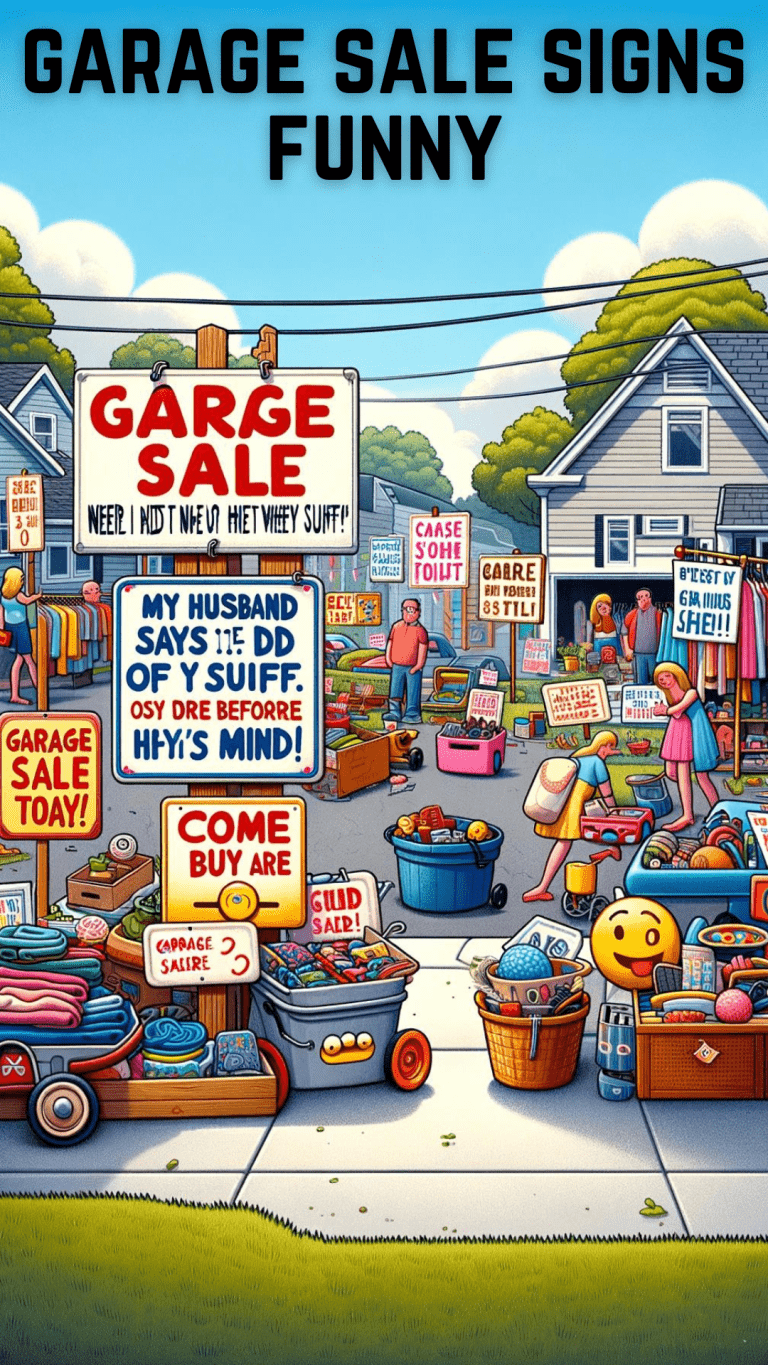 Hilarious Garage Sale Sign Ideas to Draw Crowds and Get Clicks - GARAGE ...