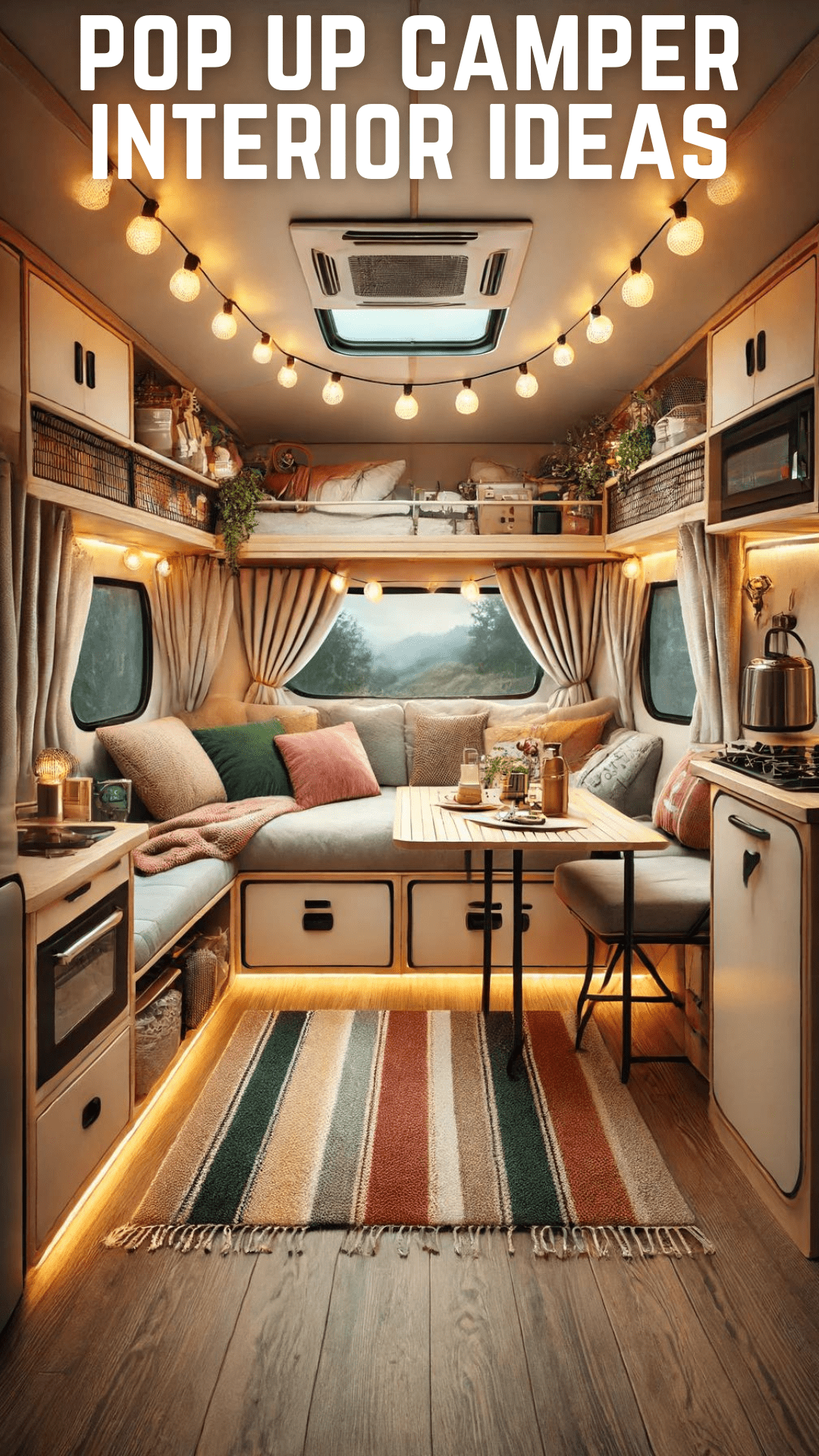 Transform Your Pop Up Camper Interior: Creative and Cozy Ideas to ...
