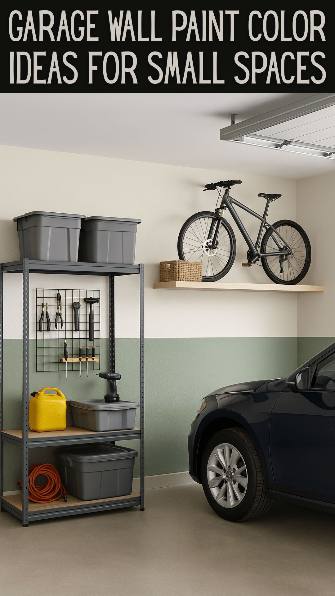 Tiny Garage Looking Blah These Garage Wall Paint Color Ideas for Small ...